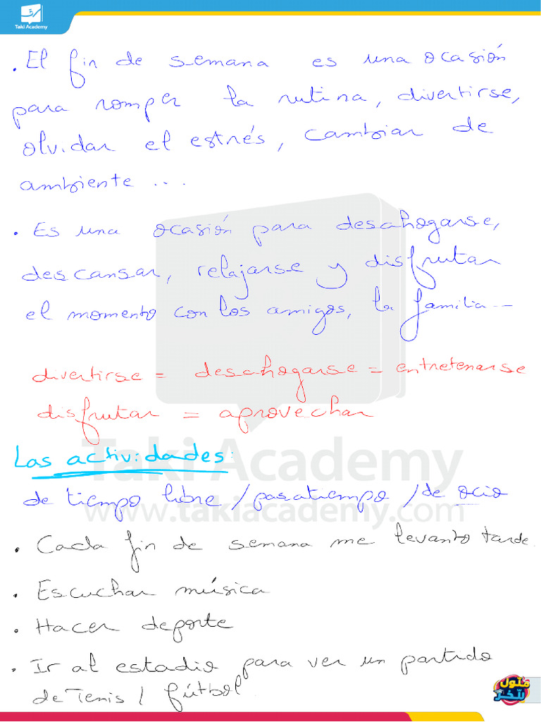 Lección 3 Las Actividades Del Fin de Semana | PDF