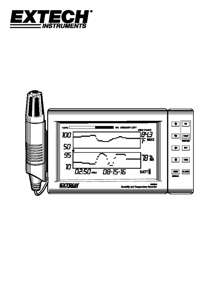 extech-RH520A Manual | PDF | Teclado | Temperatura
