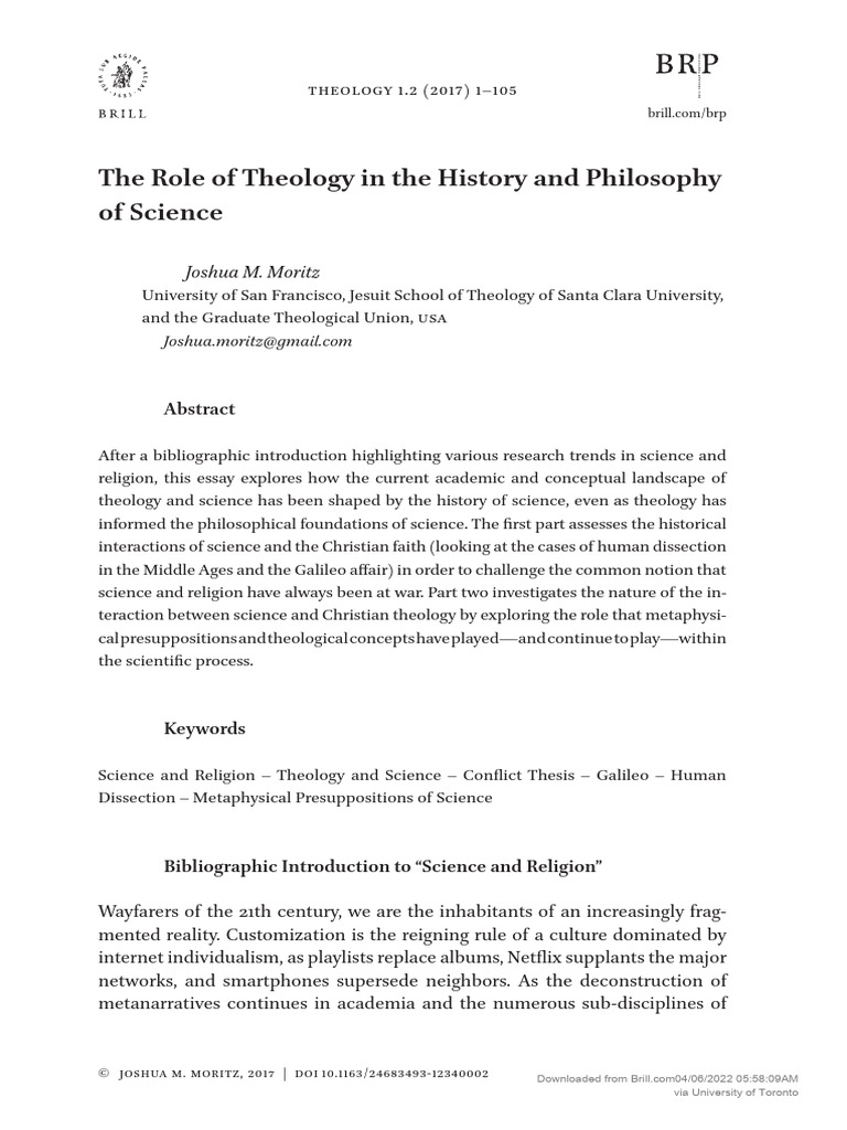(24683493 - Brill Research Perspectives in Theology) The Role of ...