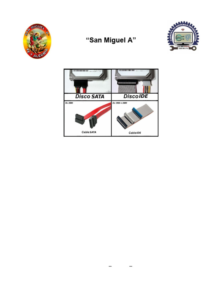 SATA e IDE Conectores y Puertos | PDF | Unidad de estado sólido | Disco ...