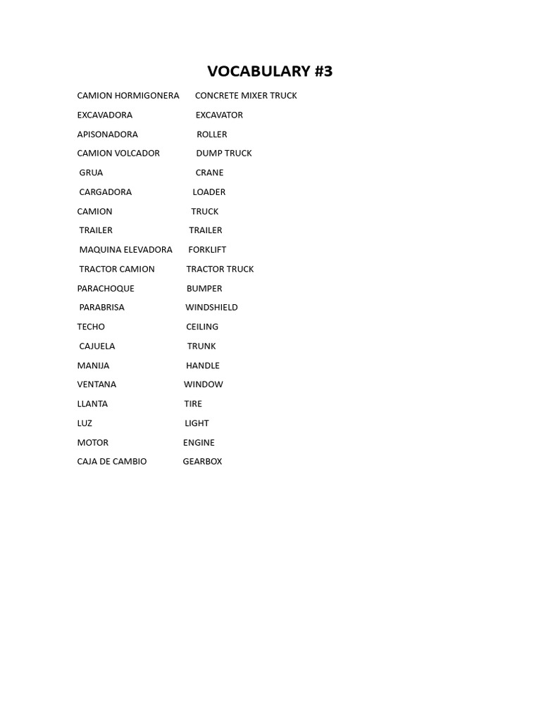 Vocabulary 3 Pdf