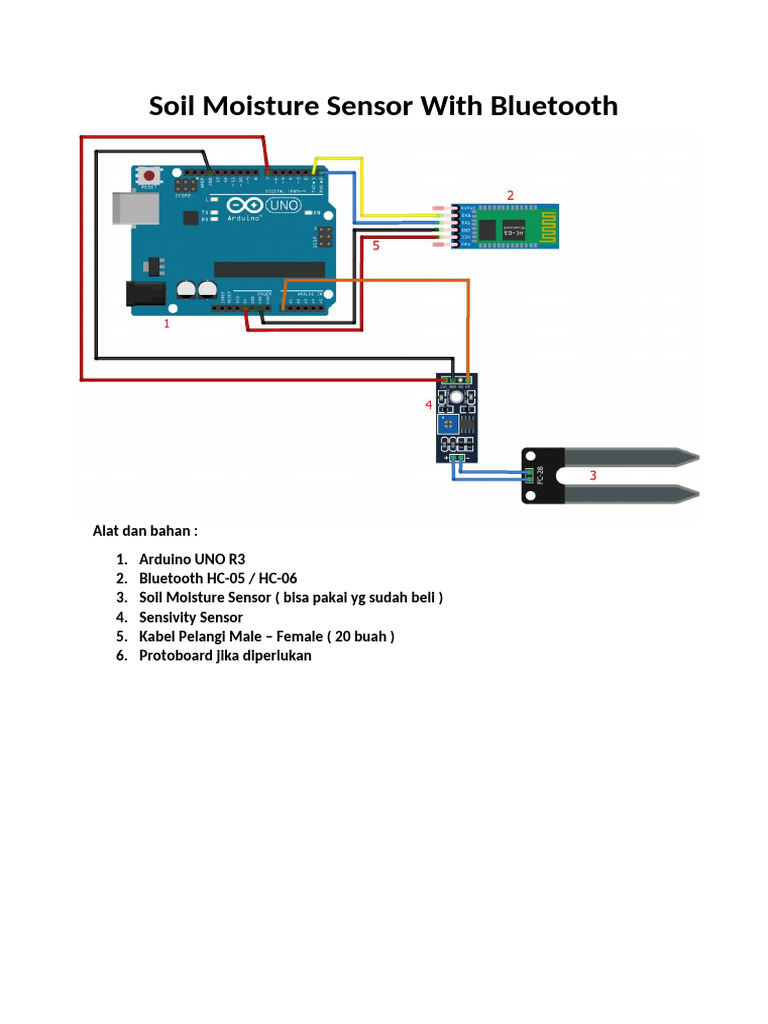 Soil Moisture Sensor With Bluetooth | PDF
