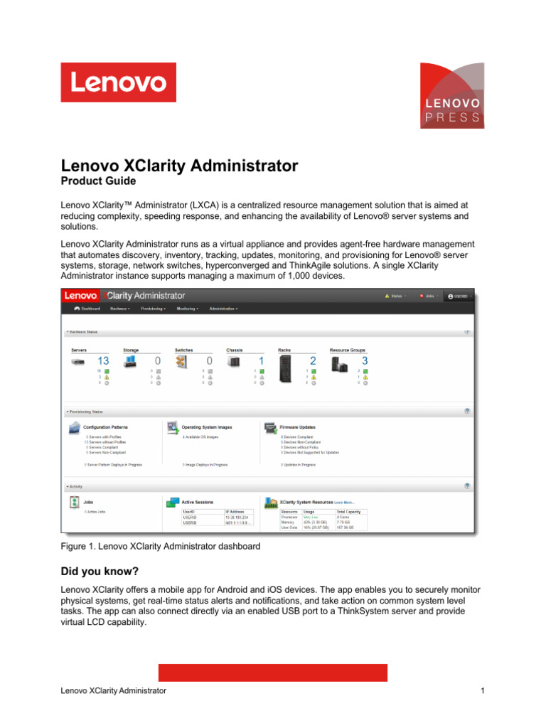 20-Software XClarity e XClarity Controller 24 Paginas | PDF | Hyper V | Ios