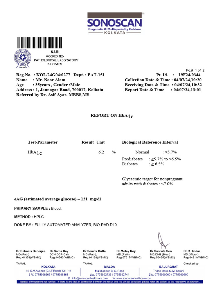 HBAIC(HPLC) | PDF