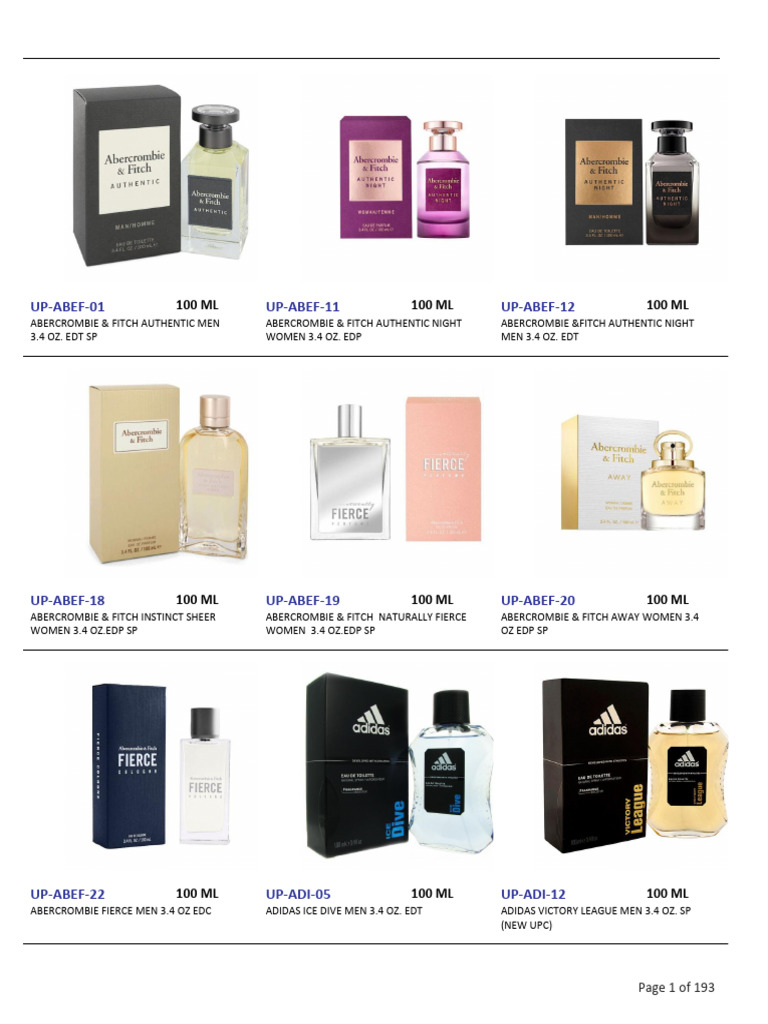 Perfumes Catalogo | PDF | Perfume | Cosmetics