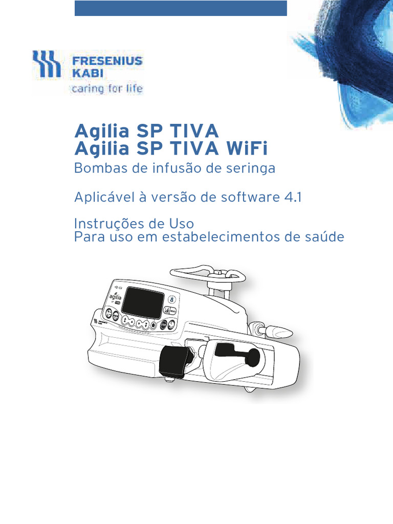 Bomba de Infusão de Seringa (Fresenius) Agilia SP TIVA-2 | PDF | Imagem ...