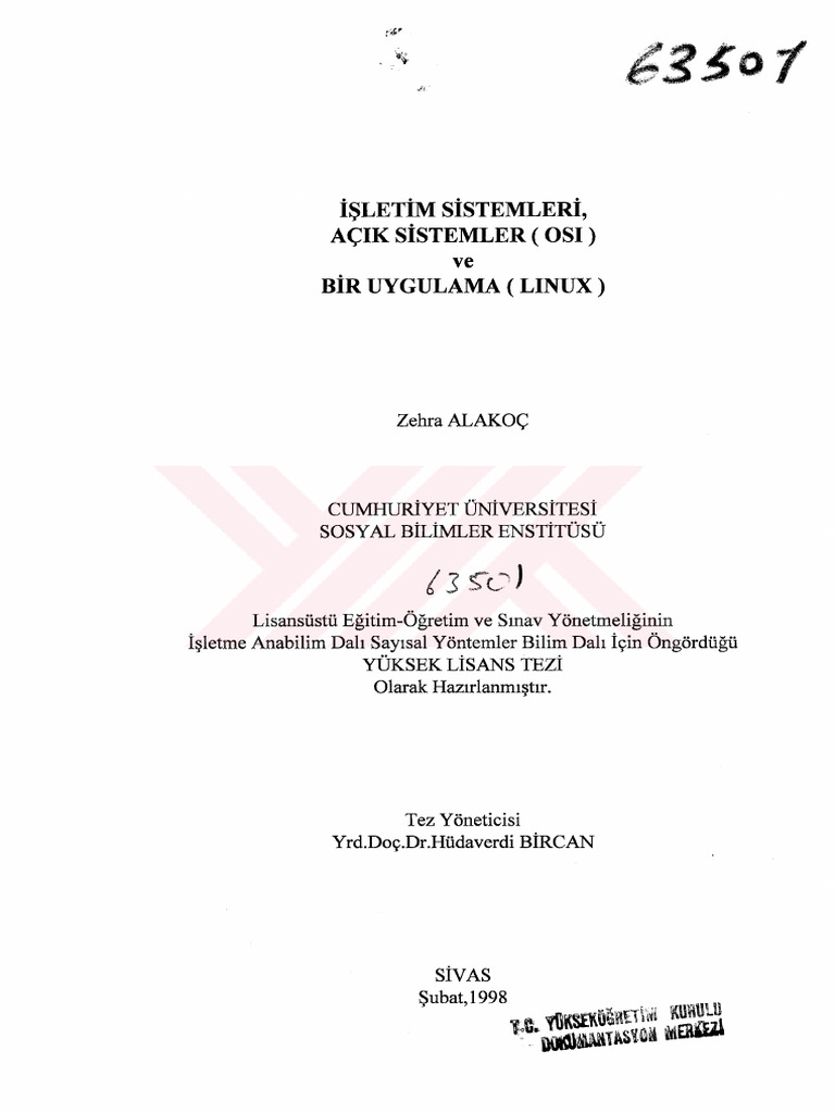 Linux İşletim Sistemi | PDF
