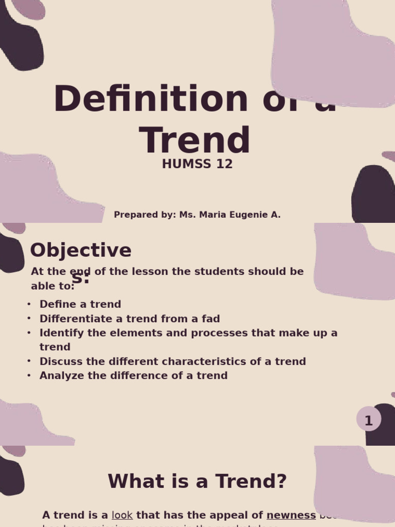 Trends Lesson 1 | PDF | Psychology | Social Psychology
