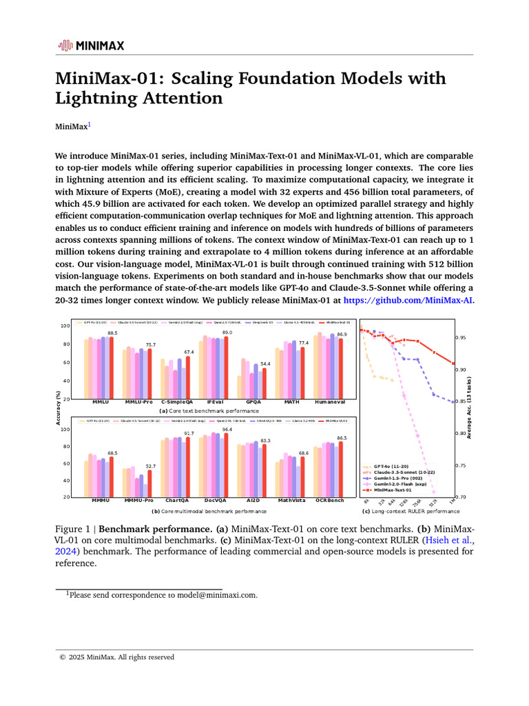 Arxiv MiniMax 01 Report | PDF | Applied Mathematics