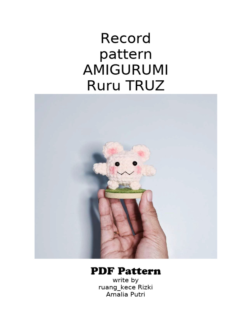 Crochet Ruru Truz Amigurumi Free Pattern | PDF | Crochet | Amigurumi