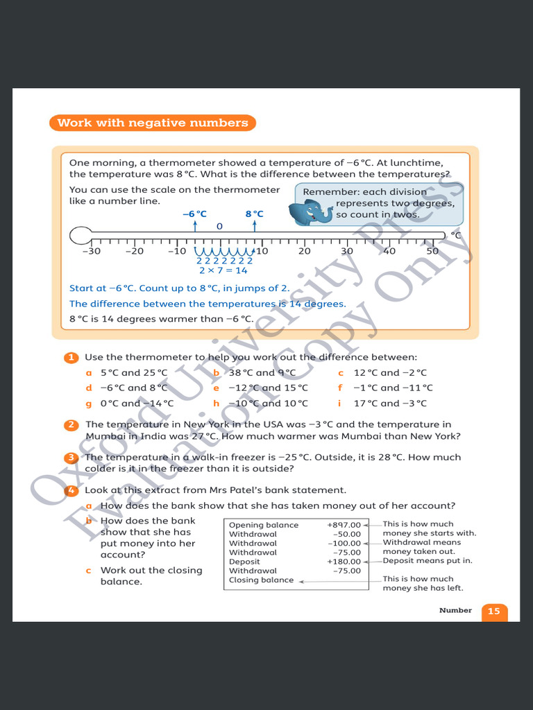 Grade 6 Math: Working with Temperatures | PDF | Temperature ...