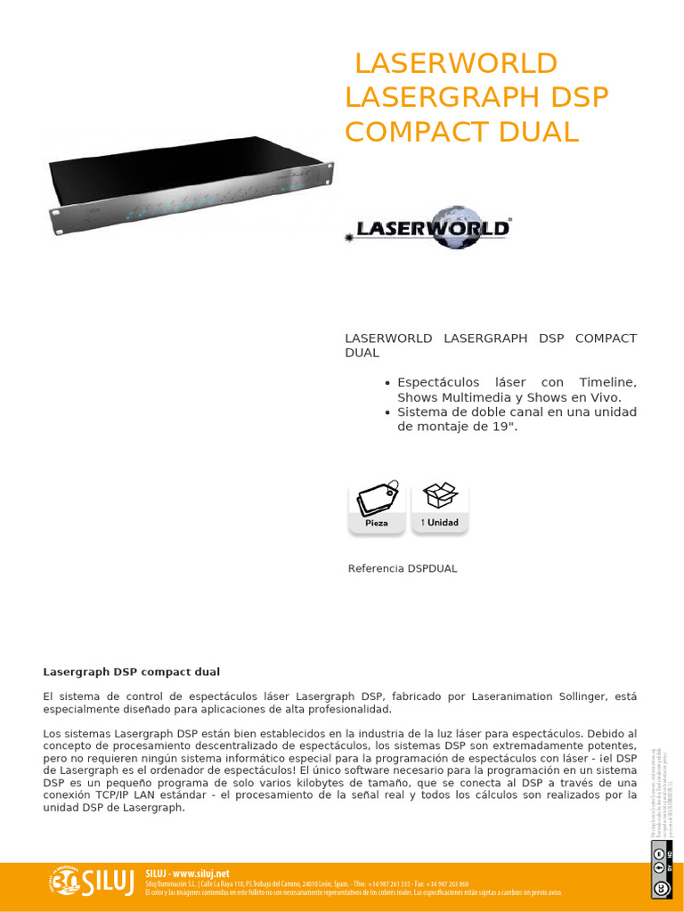 DSPDUAL_LASERWORLD_LASERGRAPH_DSP_COMPACT_DUAL | PDF | Procesador de señal digital | Creative ...
