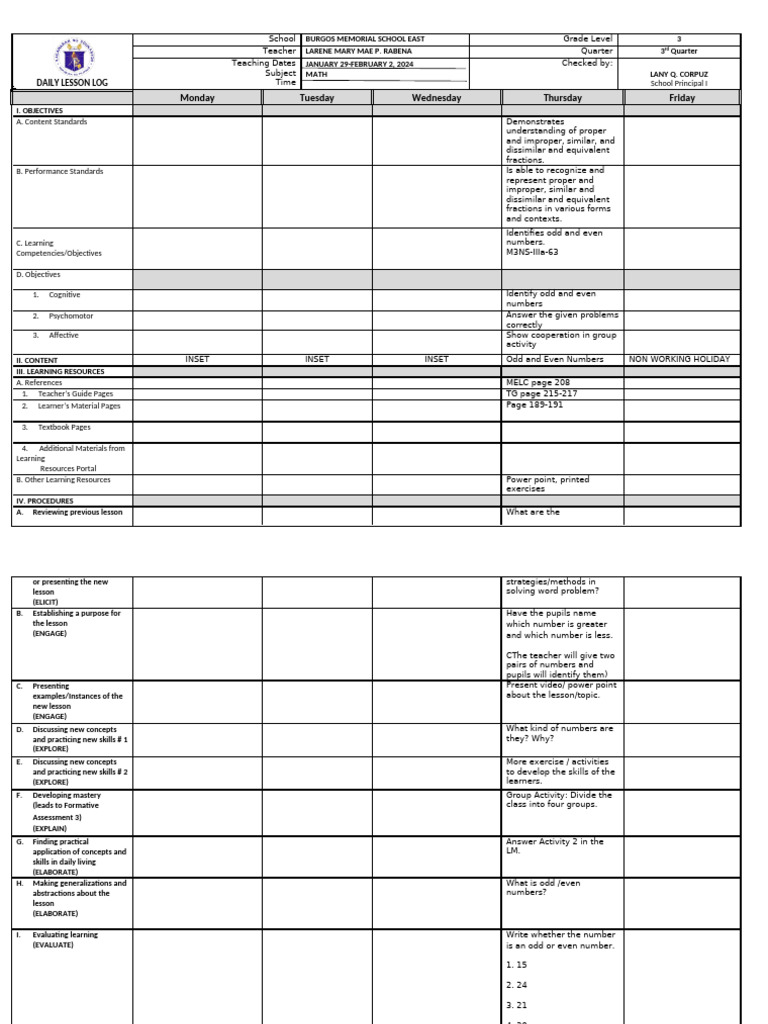 MATH-Q3-WEEK-1 | PDF | Learning | Behavior Modification