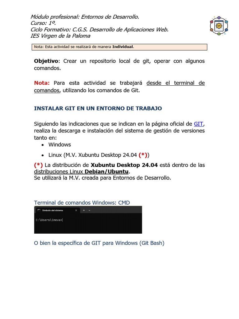 Actividad 4.2 Primeros pasos con Git (1) | PDF | Archivo de computadora | Directorio (Computación)