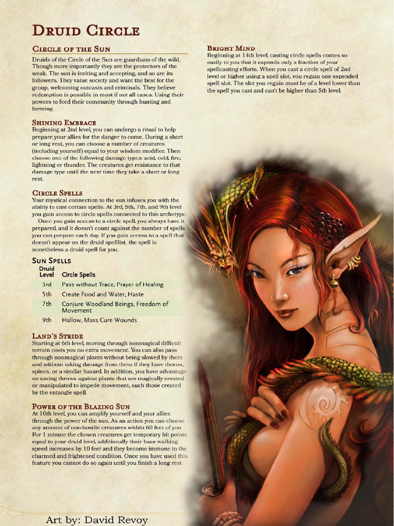Druid Circle of the Sun | PDF