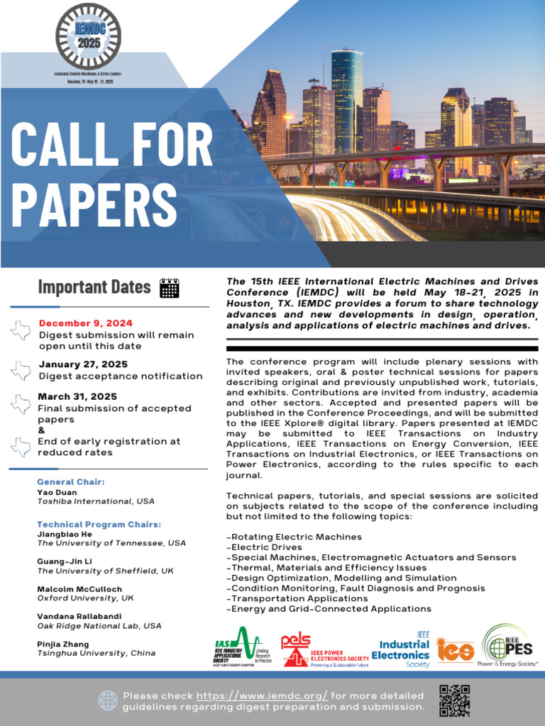 Call For Papers Final IEMDC 2025 13 | PDF