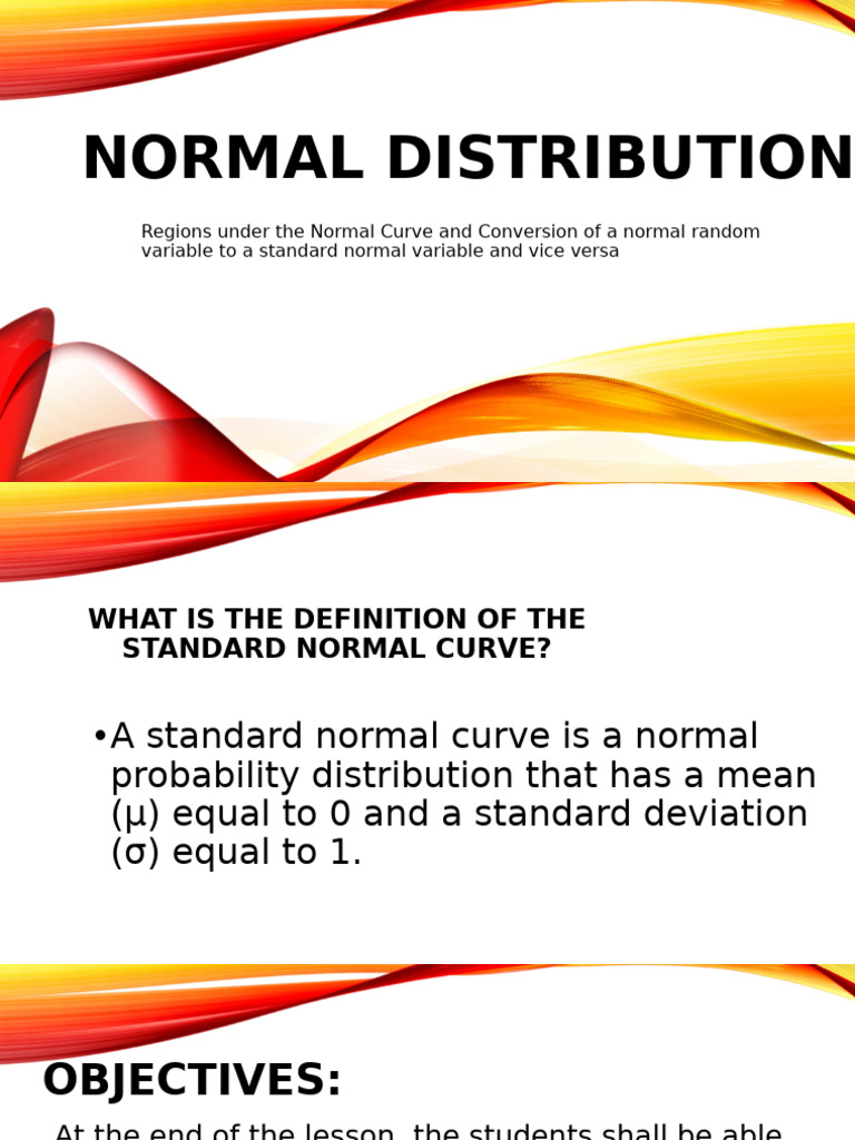 Identifying Regions Under The Normal Curve | PDF | Normal Distribution ...