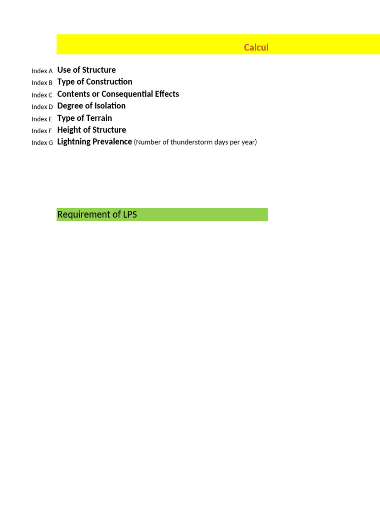 Risk Index Calculation Guide | PDF