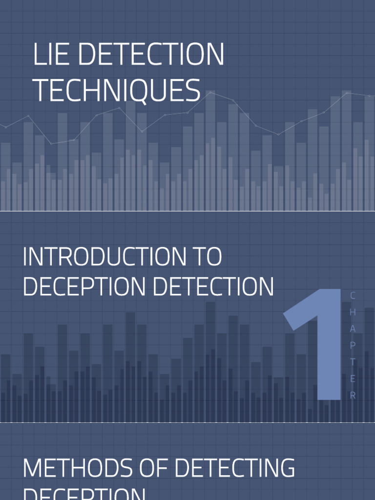 CHAPTER 1 Lie Detection Techniques LECTURE | PDF | Hypnosis