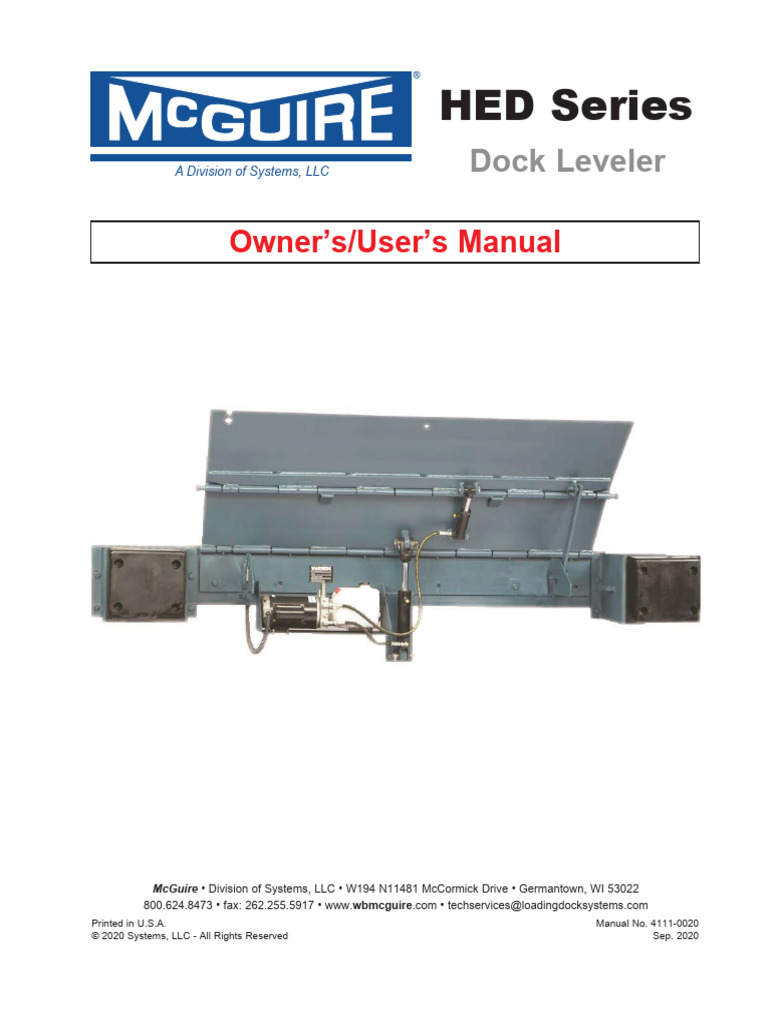 MCG-DOC-07 HED Series Owner's Manual | PDF | Trailer (Vehicle) | Safety