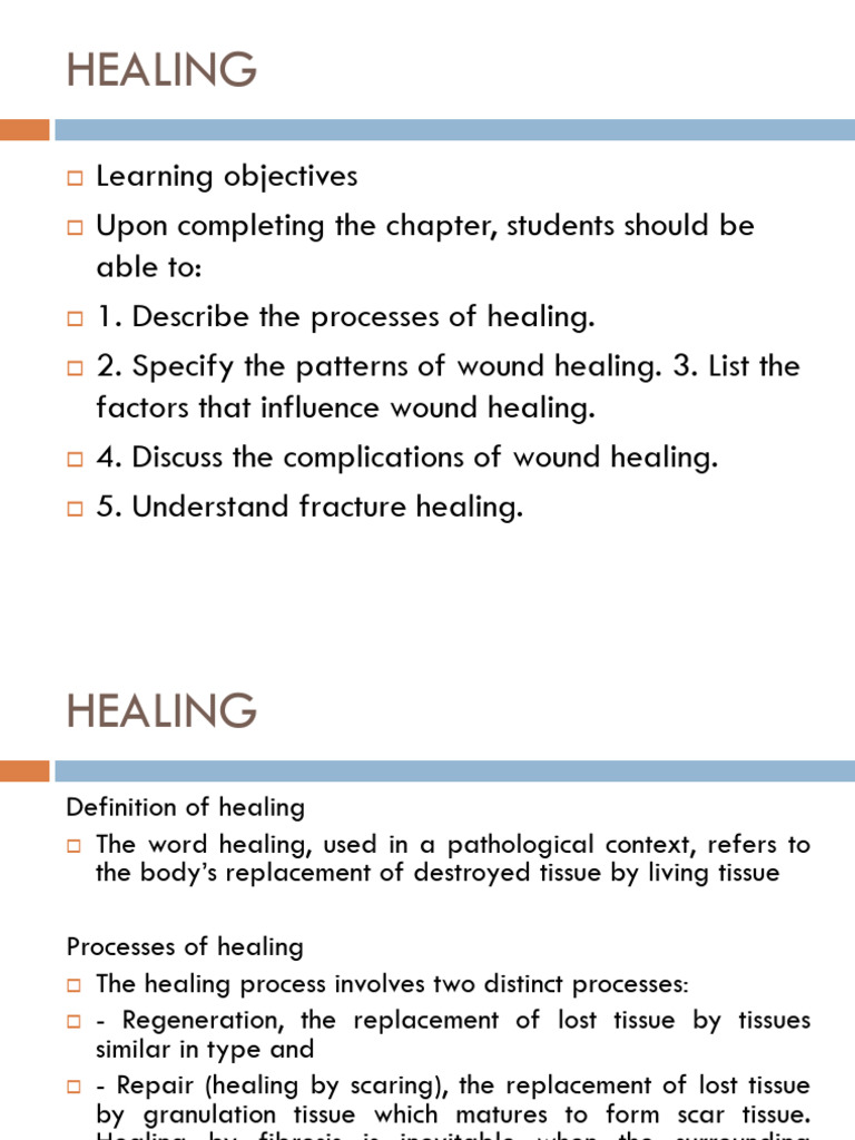HEALING | PDF | Bone | Healing