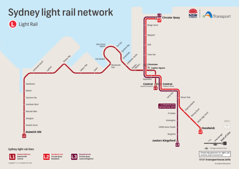 191214-sydney-light-rail-network-map | PDF | Passenger Rail Transport | Rail Transport