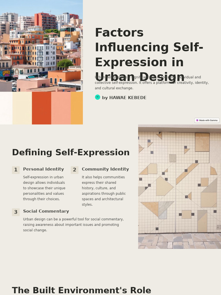 Factors-Influencing-Self-Expression-in-Urban-Design (4) | PDF | Urban Design | Community