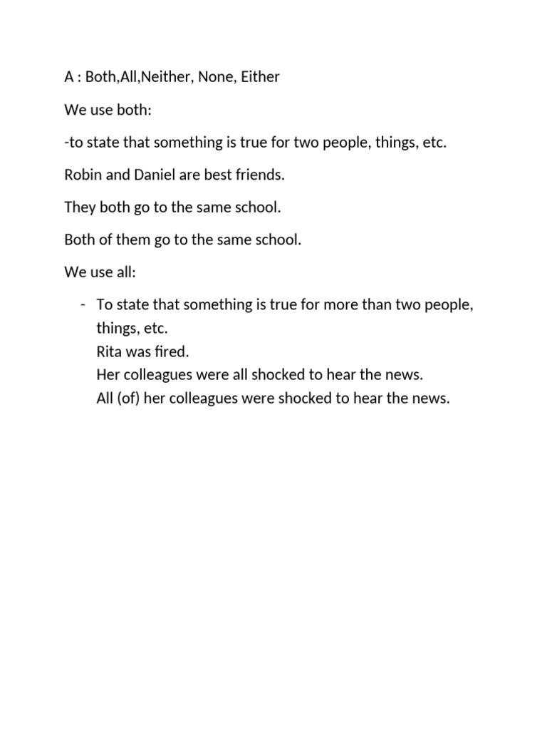 047 Both All Neither None Either 1 | PDF
