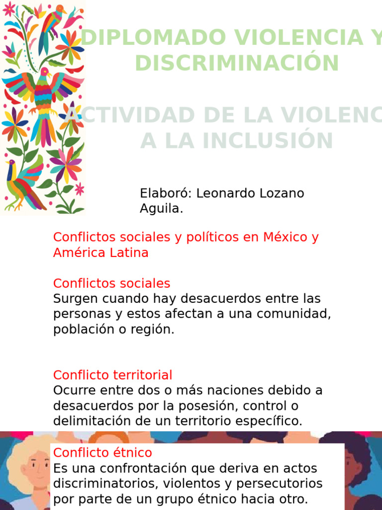 Presentación violencia y discriminación | PDF