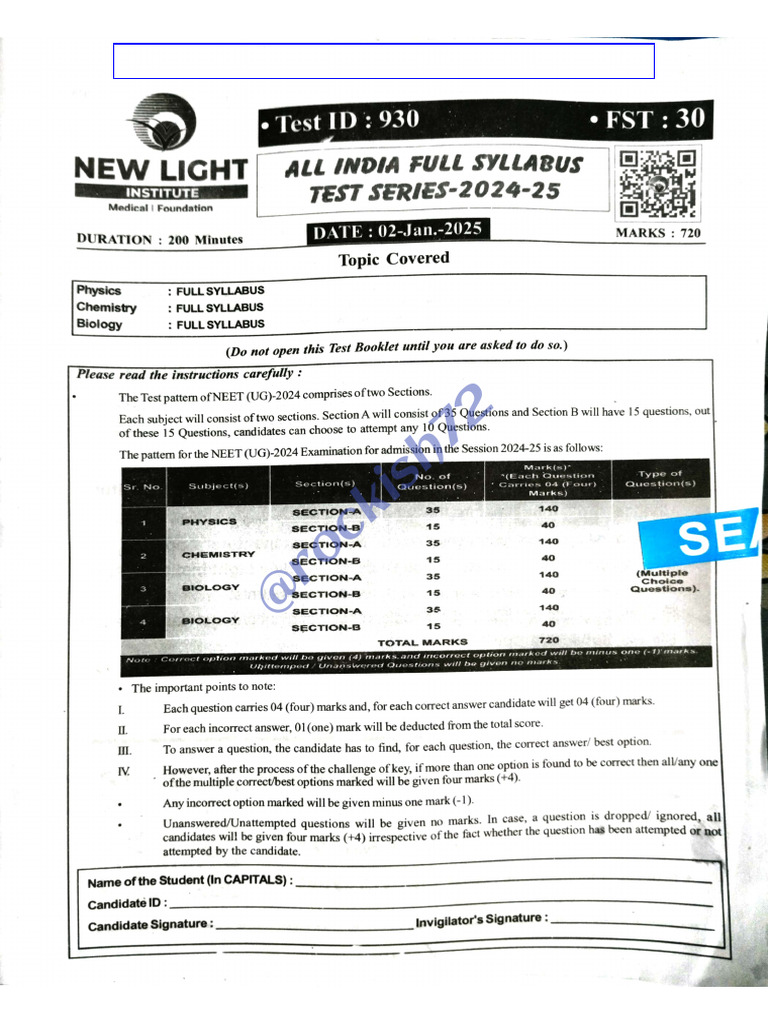 FST-30 (2-Jan-25) | PDF