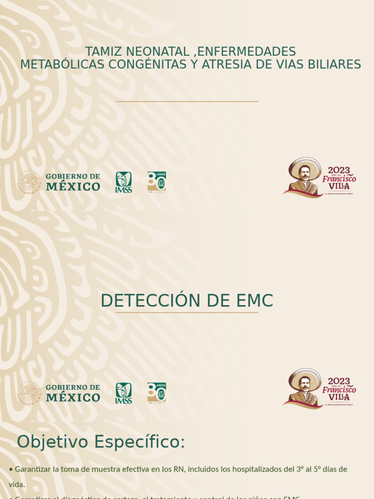 Tamiz Neonatal y Detección de EMC | PDF | Infantes | Enfermería