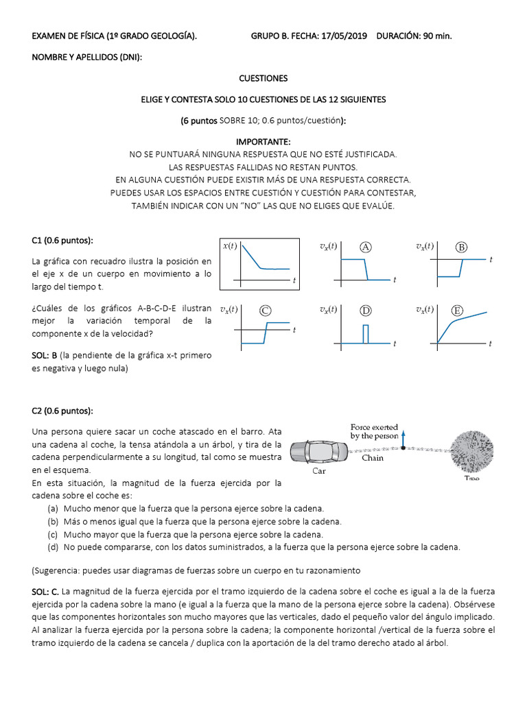 GEO - Ex. Junio - 18-19 - v.0 - Sols | PDF | Inducción electromagnética | Campo magnético