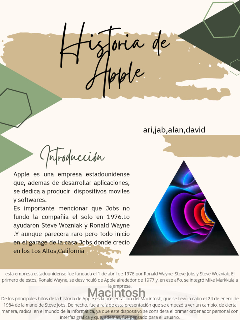 Historia de Apple | PDF | Apple Inc. | Steve Jobs