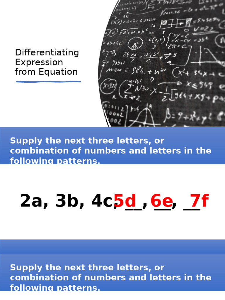 Differentiating Expression From Equation | PDF | Equations | Mathematics