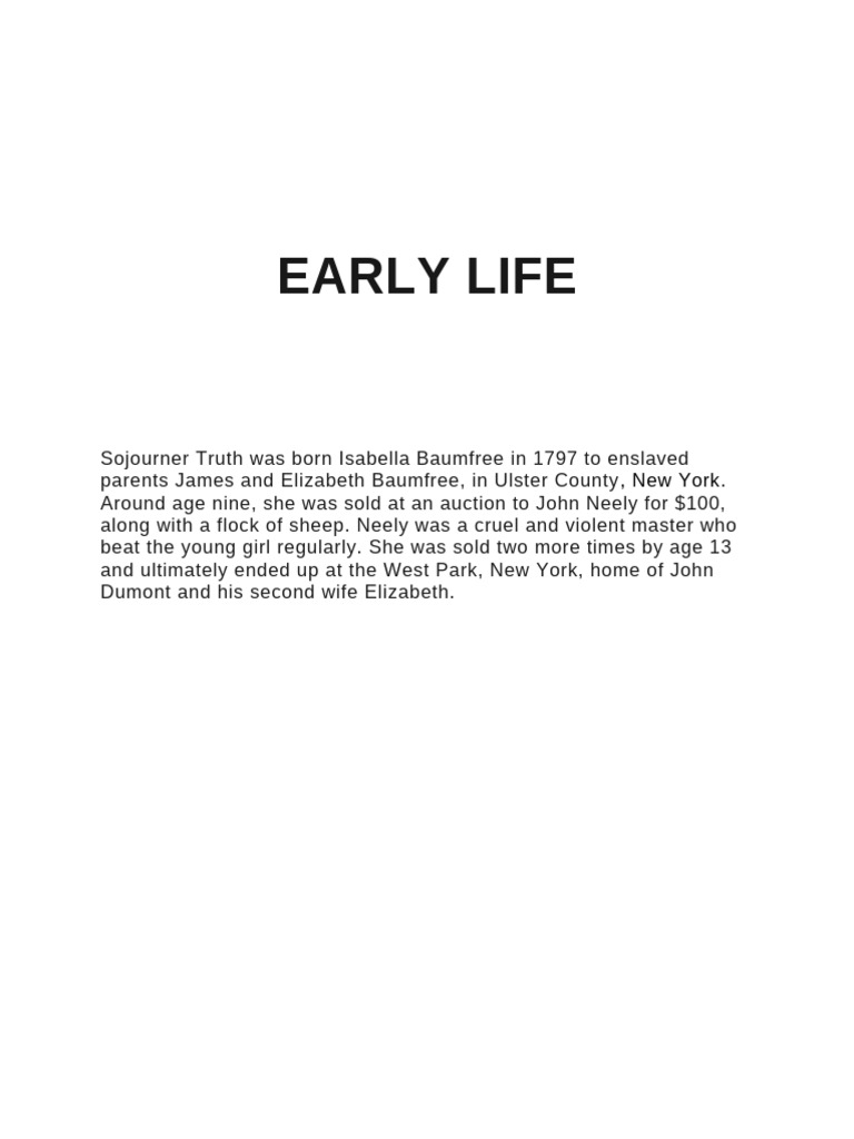 Sojourner Truth Project | PDF | The United States | Unfree Labour