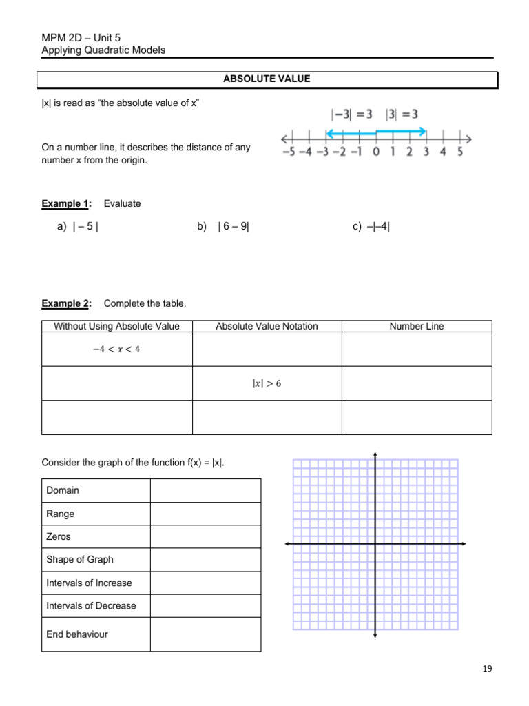 Absolute Value | PDF