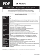 Regions LifeGreen Checking Overview | PDF | Overdraft | Transaction Account