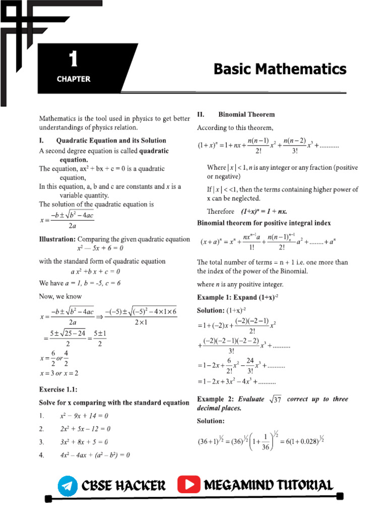 Cheet Sheet {Physics} @Cbse Hacker | PDF