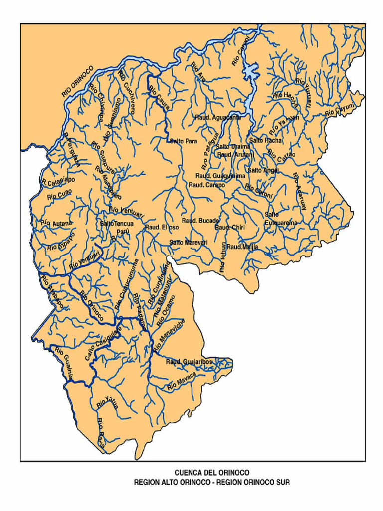 Mapa Cuenca Orinoco | PDF