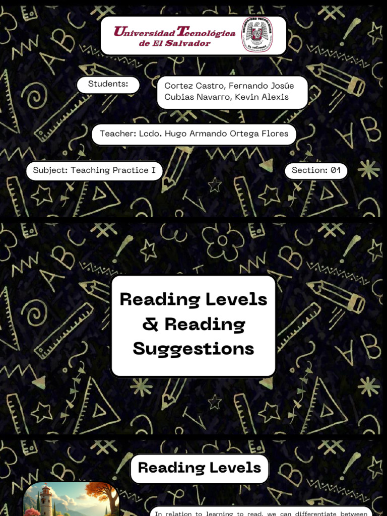 Reading Levels and Suggestions | PDF