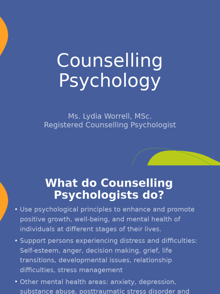 Counselling Psychology | PDF
