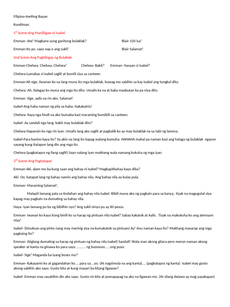 Filipino Chelsea Script Kundiman | PDF