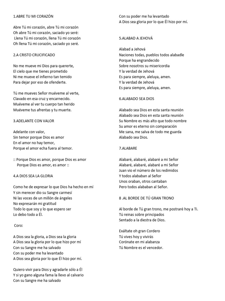 Himnario de Júbilo: Cánticos y Oraciones | PDF | Cristo (título) | Oración