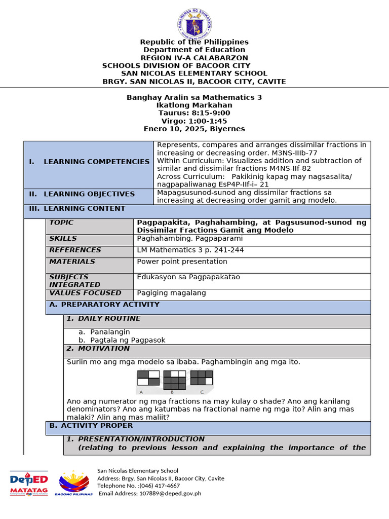 Math-3-Quarter-3-Week 3-Jan 10 | PDF