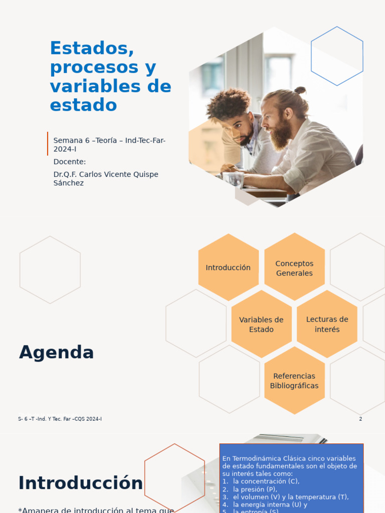 Estados, Procesos y Variables de Estado IND TEC FAR 2024 I | PDF ...
