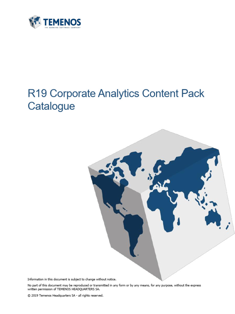 Corporate Analytics Content Pack R19 Ver 2 - For Uni-T | PDF ...