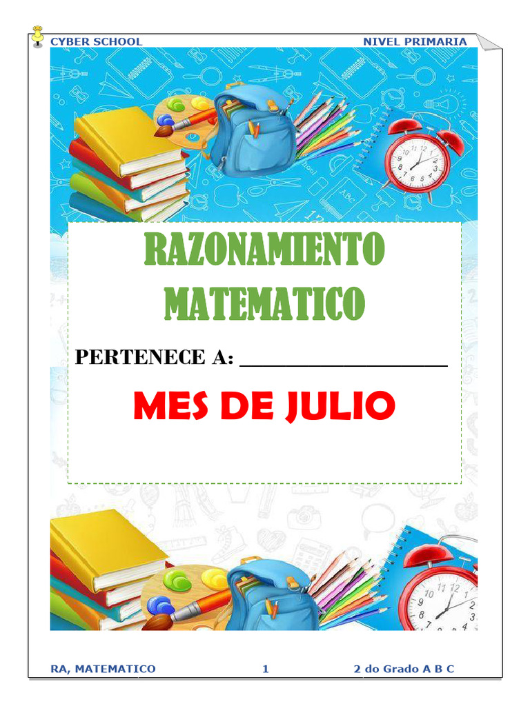 COMPENDIO DE RAZONAMIENTO MATEMATICO 2 grado | PDF