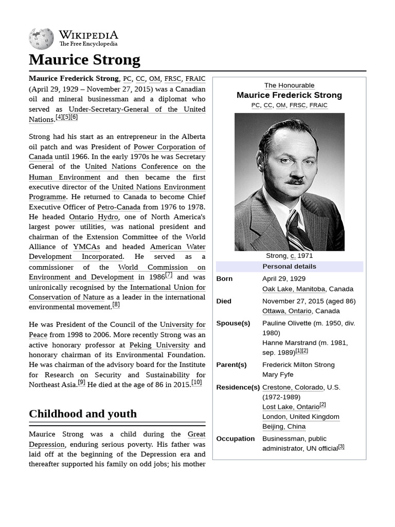 Maurice_Strong | PDF