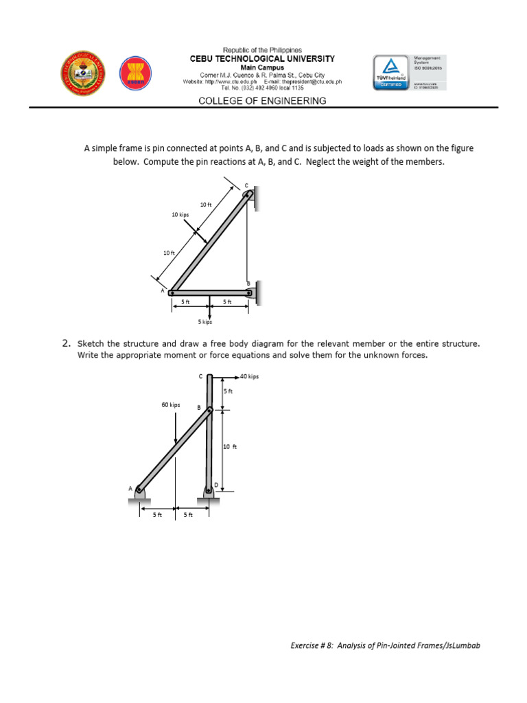 Exercise 8 | PDF | Applied And Interdisciplinary Physics | Mechanics