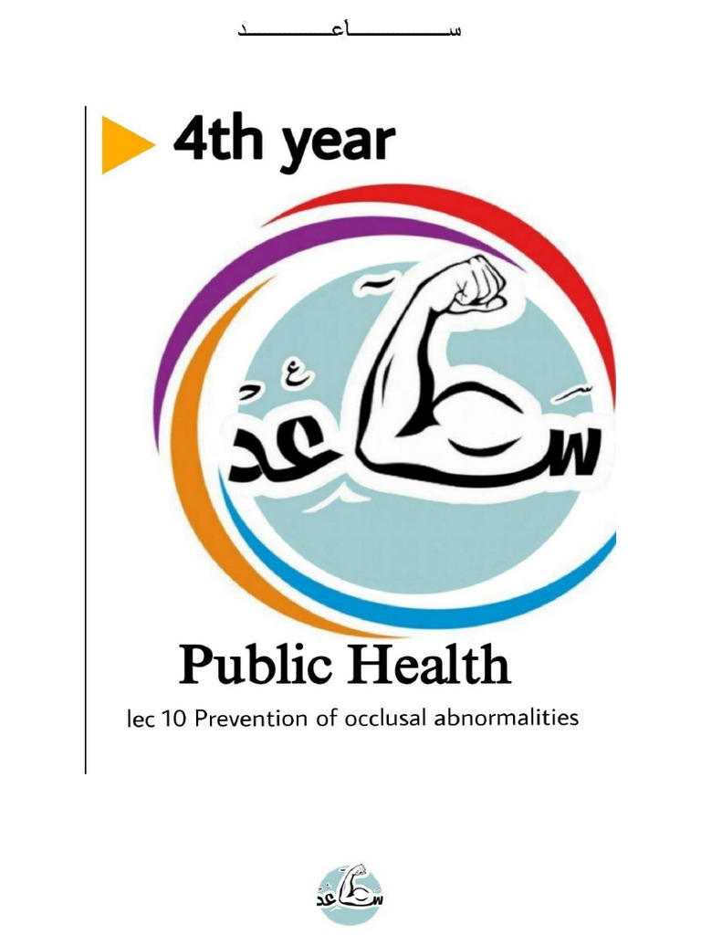 Lec 10 Prevention of Occlusal Abnormalities | PDF | Orthodontics | Tooth